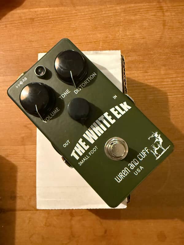 Wren and Cuff White Elk Small Foot Fuzz 2010s - White | Reverb