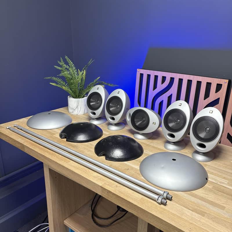 KEF KHT 2005.2 Speaker Set (x5) with Kef HTS2001 Stands | Reverb