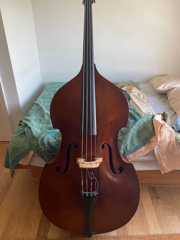 Emanuel Wilfer Plywood Upright Bass 1950s | Reverb