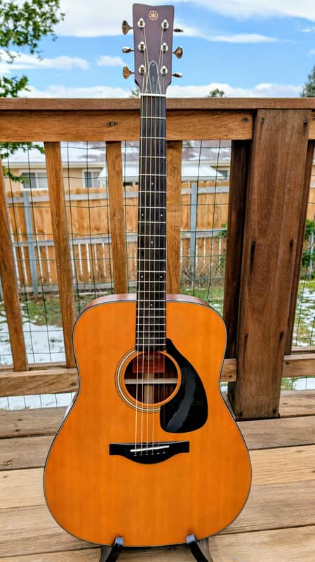Yamaha FGX3 Red Label Dreadnought- Satin Natural (IJL311006) | Reverb