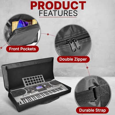 Keyboard Case, 61 Key Carrying Case Bag for Piano Keyboards, | Reverb