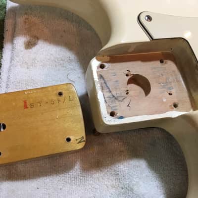 No.011626 FenderJapanNeck＋MexBody LH ST57 WHT/M EX FUJIGEN | Reverb
