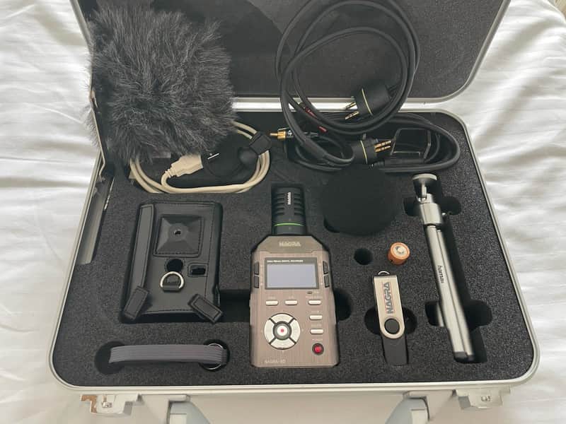 Nagra SD field recorder - cased + mics + extras | Reverb