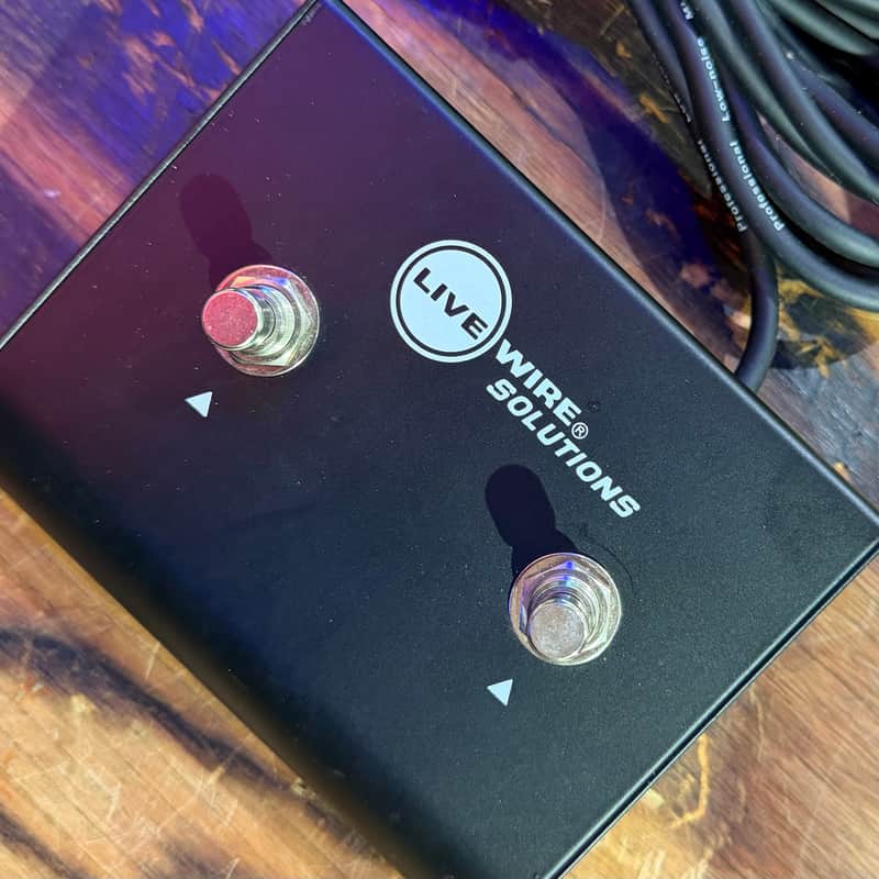 Live Wire Solutions Dual Latching Footswitch LWS22 Stereo/TRS | Reverb