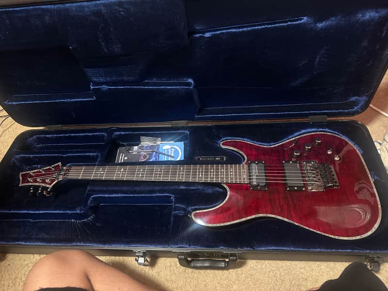 Schecter Hellraiser C-1 FR S Sustainiac - Black Cherry | Reverb