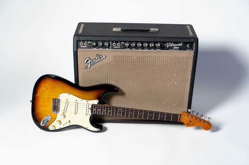 1964 Fender Vibroverb Blackface AB763 • All Original | Reverb Czechia