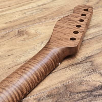 Telecaster Compatible Roasted Flame Maple Guitar Neck | Reverb Poland