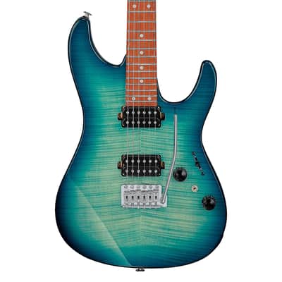 Ibanez AZ24S1F Standard Electric - Transparent Turquoise | Reverb