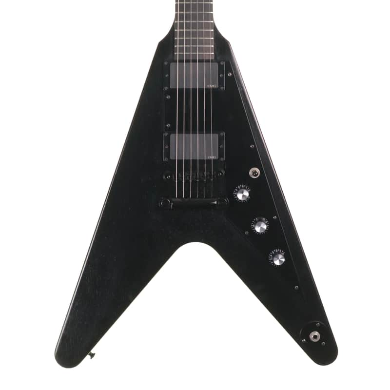 Gibson Gothic Flying V Electric Guitar, Matt Black with Gig | Reverb