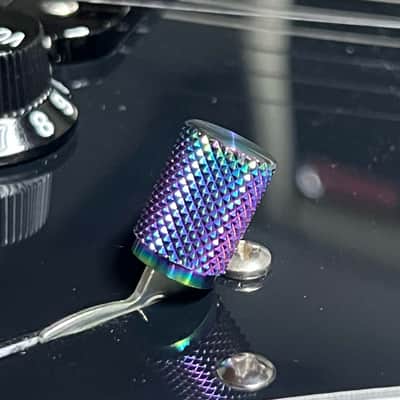 Kinnatone Long Rainbow burnt Stainless Steel knurled 3 or 5 | Reverb
