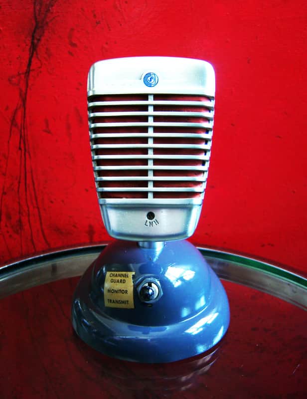 Vintage 1940's Shure 51 dynamic Microphone w S36 stand prop | Reverb