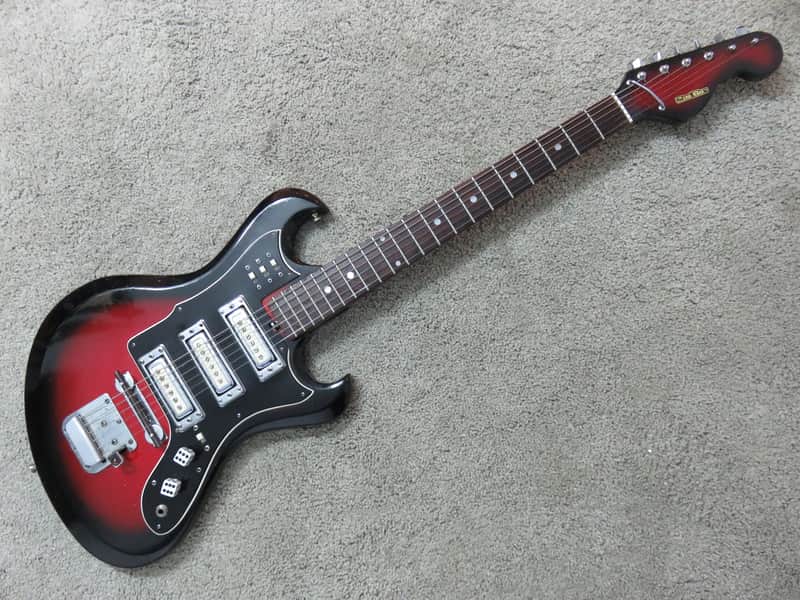 Vintage 1960s Teisco Zim Gar 3 Pick Up Rare Shape & | Reverb Canada