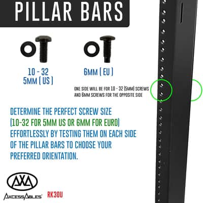 AxcessAbles 30U 19-Inch AV Rolling Equipment Rack Cabinet | Reverb