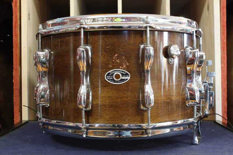 1980s Slingerland 8x14 TDR Model Snare Drum in Walnut | Reverb Canada