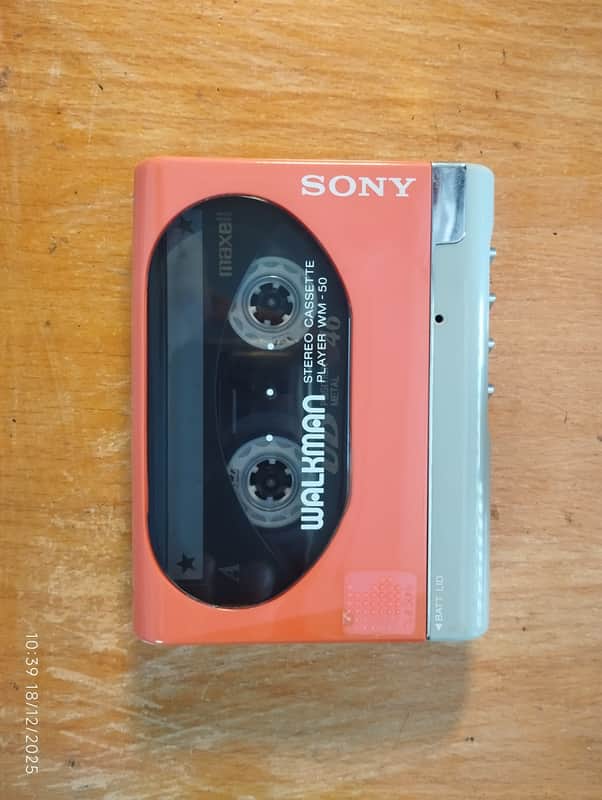 Sony WM 50 1985 - Sony Walkman Cassette player WM 50 red | Reverb UK