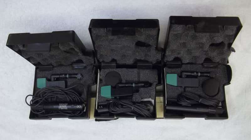 AKG C418 Triple pack percussion/brass mikes black/green | Reverb