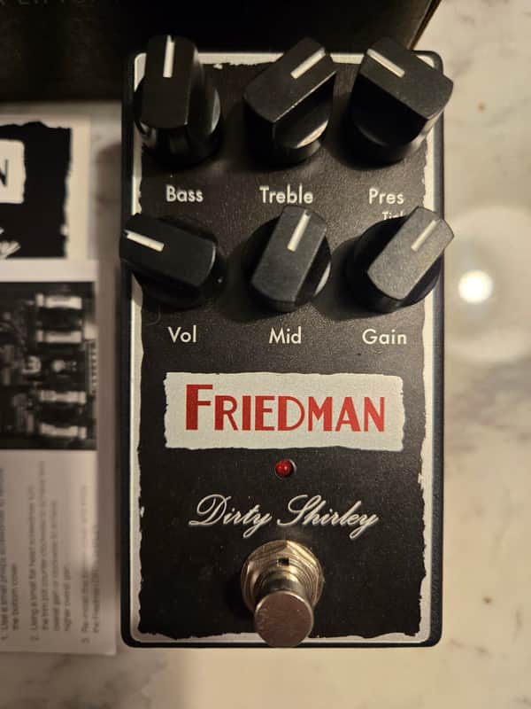 Friedman Dirty Shirley Overdrive 2010s Black | Reverb