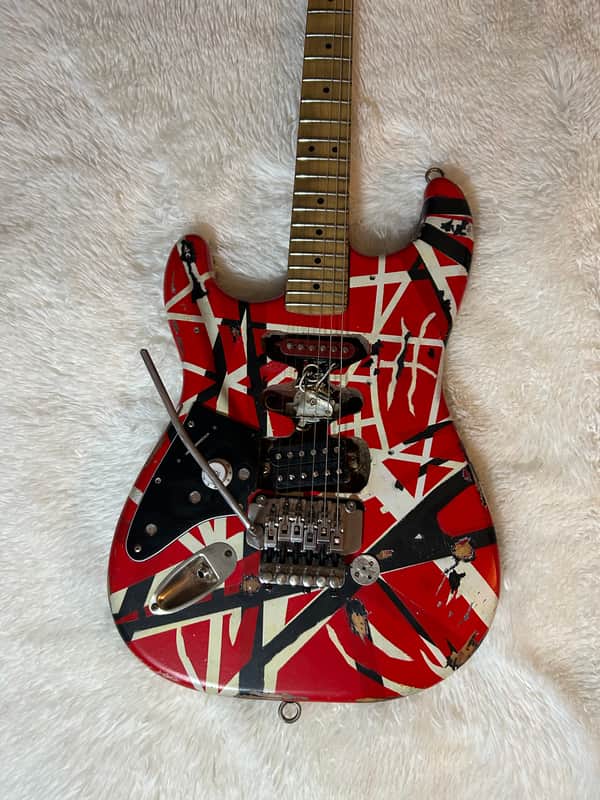 Custom Built Left Handed Frankenstrat Replica - Reliced - | Reverb