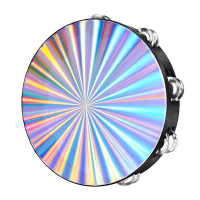 Wood Church Tambourine Instrument - 10 Inch Reflective Hand | Reverb