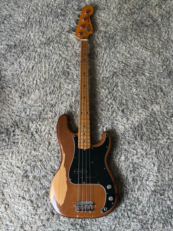 1974 Mocha Fender Precision - Rare “A” width neck | Reverb