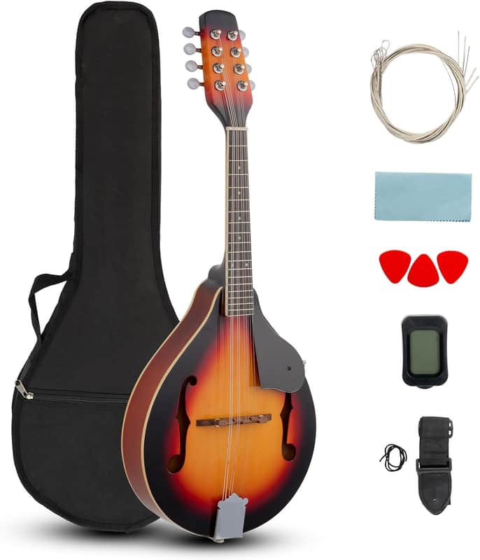 Mandolin Instrument Kit, 8 Strings Acoustic Mahogany Wood | Reverb