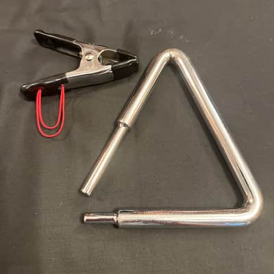 Alan Abel 6" Symphonic Steel Triangle w/LP Double Loop Clip - | Reverb