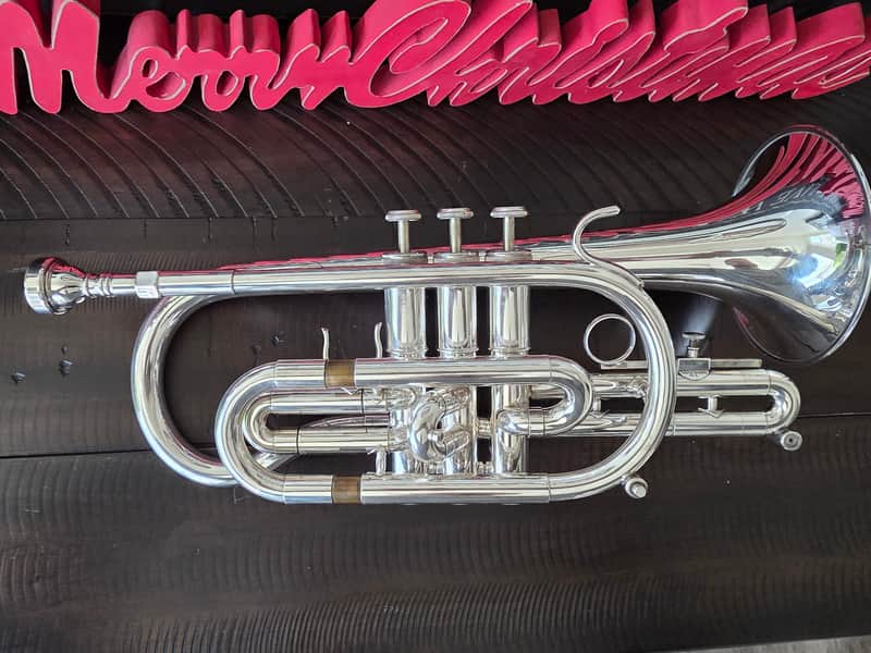Getzen Eterna II Bb cornet - Silver Plate | Reverb