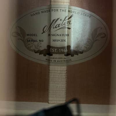 Maton Joe Robinson signature 2024 - Satin | Reverb
