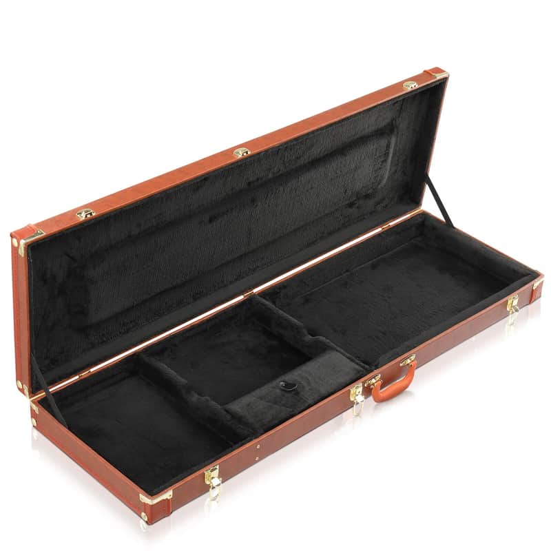 New Portable Cases Hard-Shell Wooden Carry Case for Electric | Reverb