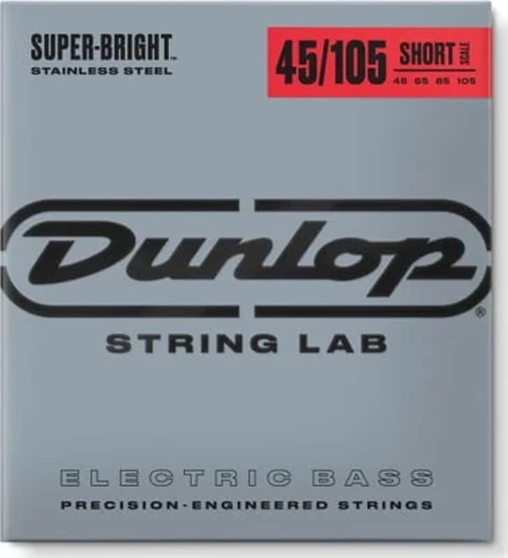 Super Bright Stainless Steel Short Scale Bass Strings 45 105 | Reverb