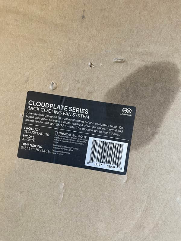 Infinity CloudPlate T5 1IU Rack Cooling System - Black | Reverb