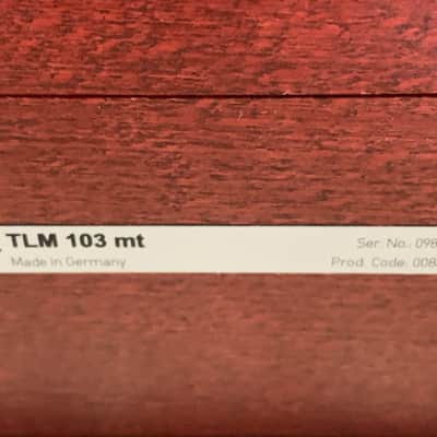 NEUMANN TLM103 MICROPHONE BLACK W/ WOOD BOX/ MIC HOLDER- | Reverb