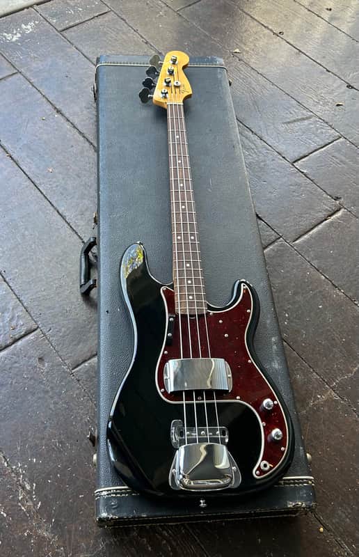 Partscaster Fender "Sean Hurley" Precision Bass - Black | Reverb