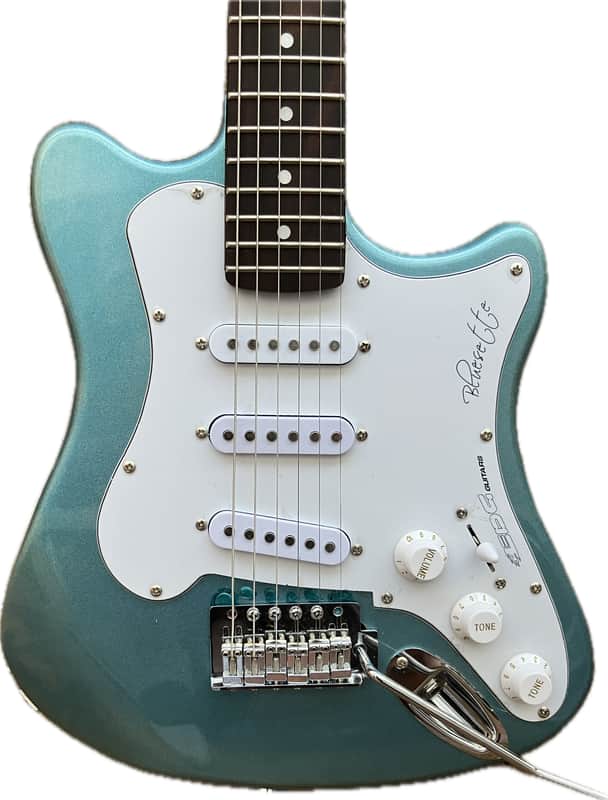 EDG guitars Bluesette 2025 - Aqua Metallic Sparkle Small body | Reverb