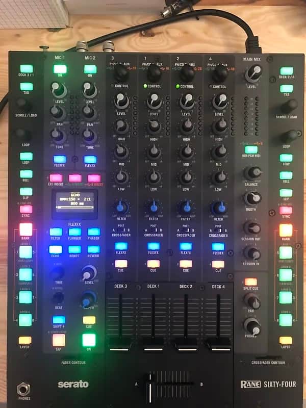 Rane 64 Sixty Four Pro DJ Mixer w. Effects & Dual Soundcards, | Reverb
