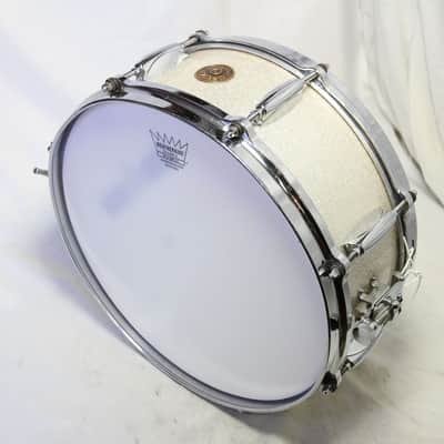 GRETSCH 60s #4157 Name Band 14x5.5 Silver Sparkle 1960s | Reverb