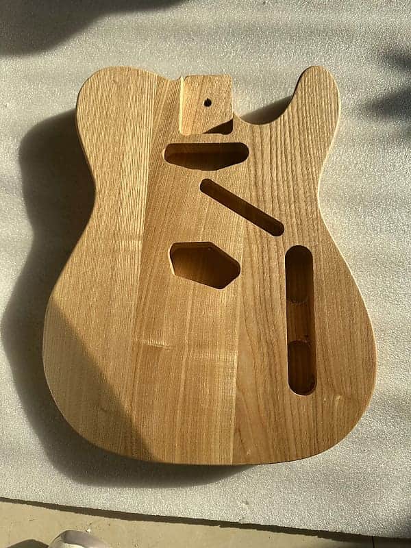Ash Wood Telecaster Tele Style Guitar Body | Reverb