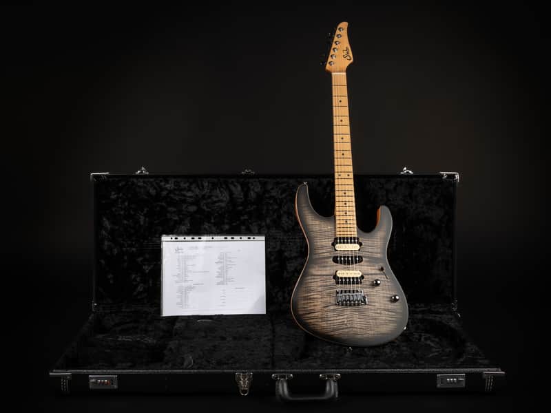 2020 Suhr LTD Modern Satin Flame - Trans Charcoal | Reverb Canada
