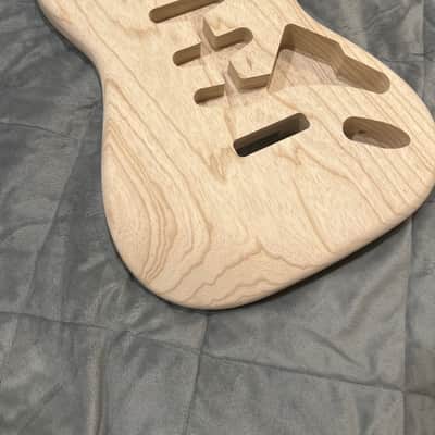 Swamp Ash 2 pieces Body Stratocaster SSS Style, Unfinished | Reverb
