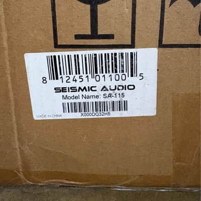 Seismic Audio SA-115 Brand New in Box 2020s - Black | Reverb