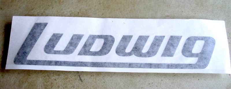 Ludwig Bass Drum Head Logo Decal Sticker - Vintage (NOS) | Reverb