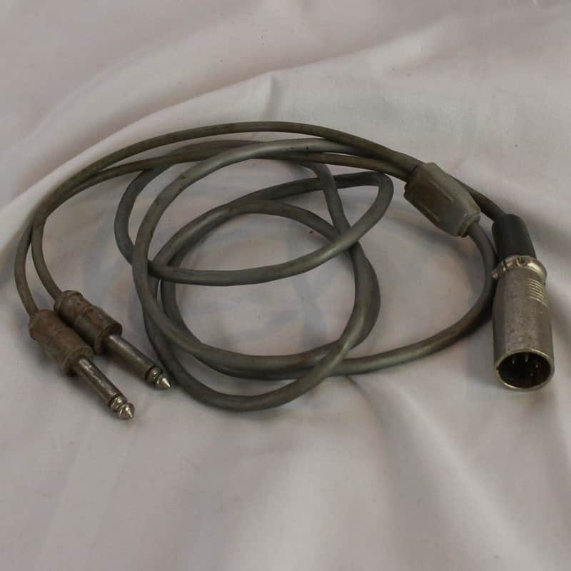 Vintage Cannon Audio Cable 4 Pin XLR Male to Dual 1/4" | Reverb UK