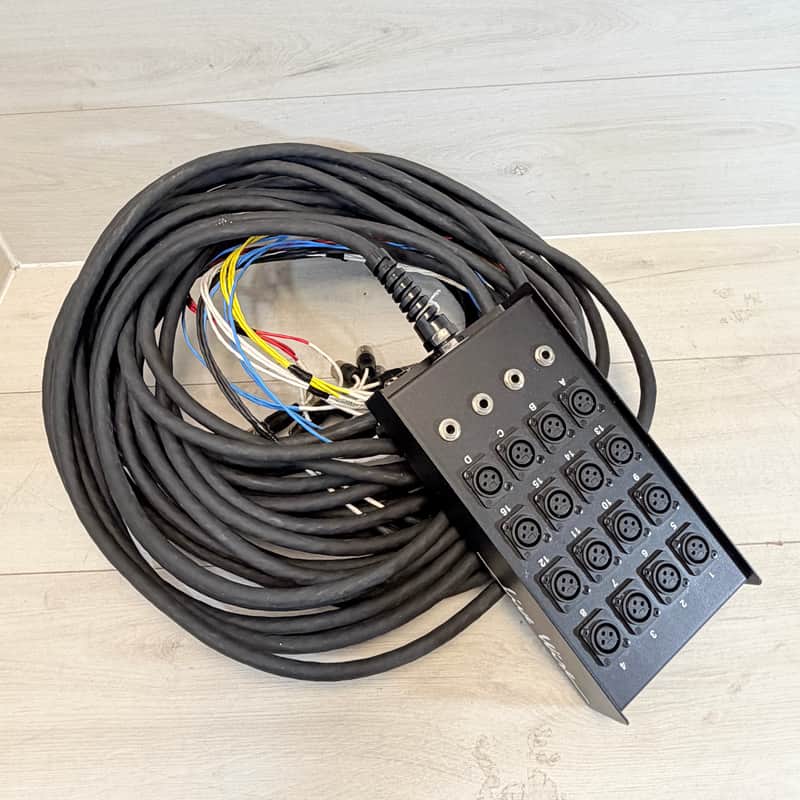Live Wire Advantage 16x4 Stage Snake w/ Metal Stage Box | Reverb