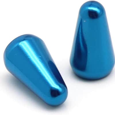 Blue 2pcs Brass Cover Guitar 5 Way 3 Way Pickup Switch Tip | Reverb