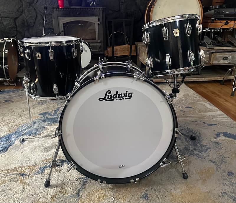 Ludwig Classic maple 1990’s - Black lacquer | Reverb