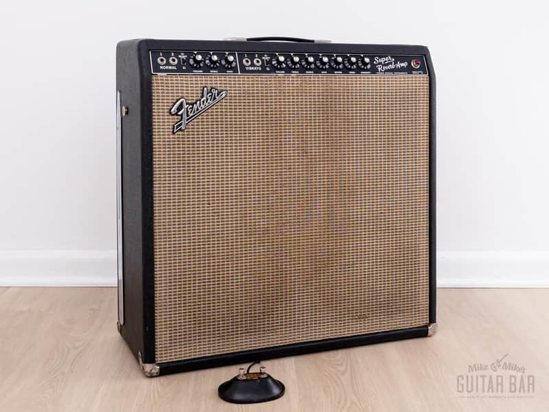 1967 Fender Super Reverb Black Panel Vintage Tube Amp w/ | Reverb