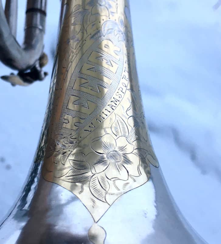 RARE RARE HAMMERED BELL KEEFER MILITARY TRUMPET #2 | Reverb