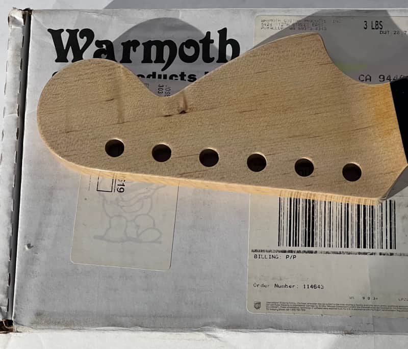 Warmoth Stratocaster Neck 2010s - Scalloped, Black Ebony on | Reverb