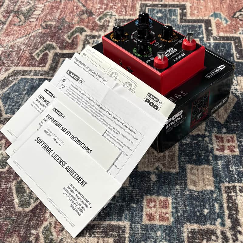 Line 6 POD Express Multi-Effect Guitar Effect Pedal w/ Box! | Reverb