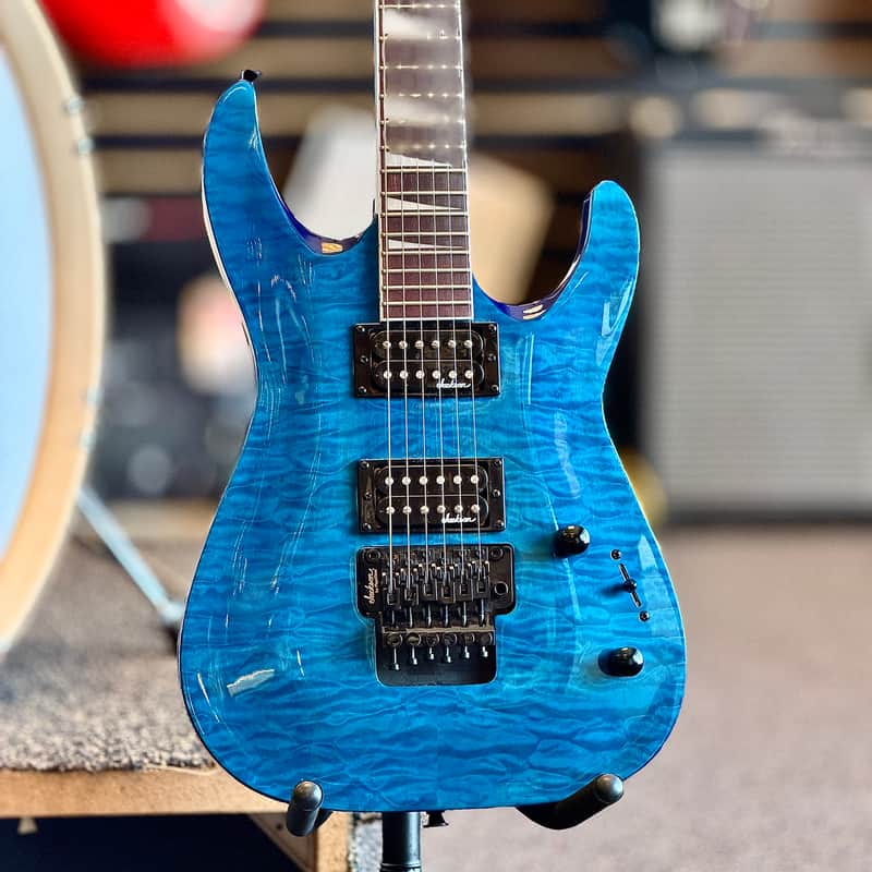 Jackson Dinky JS32Q DKA Arch Top Electric Guitar Transparent | Reverb